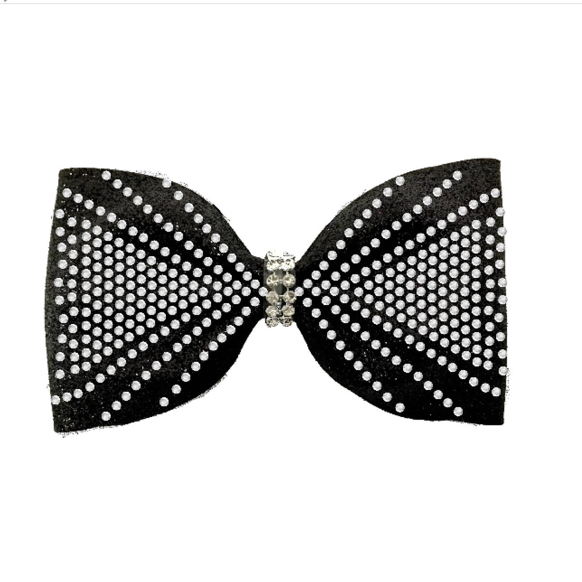 3" Rhinestone Center Triangle Fade Tailless Cheer Bow Set (2 Strips ...