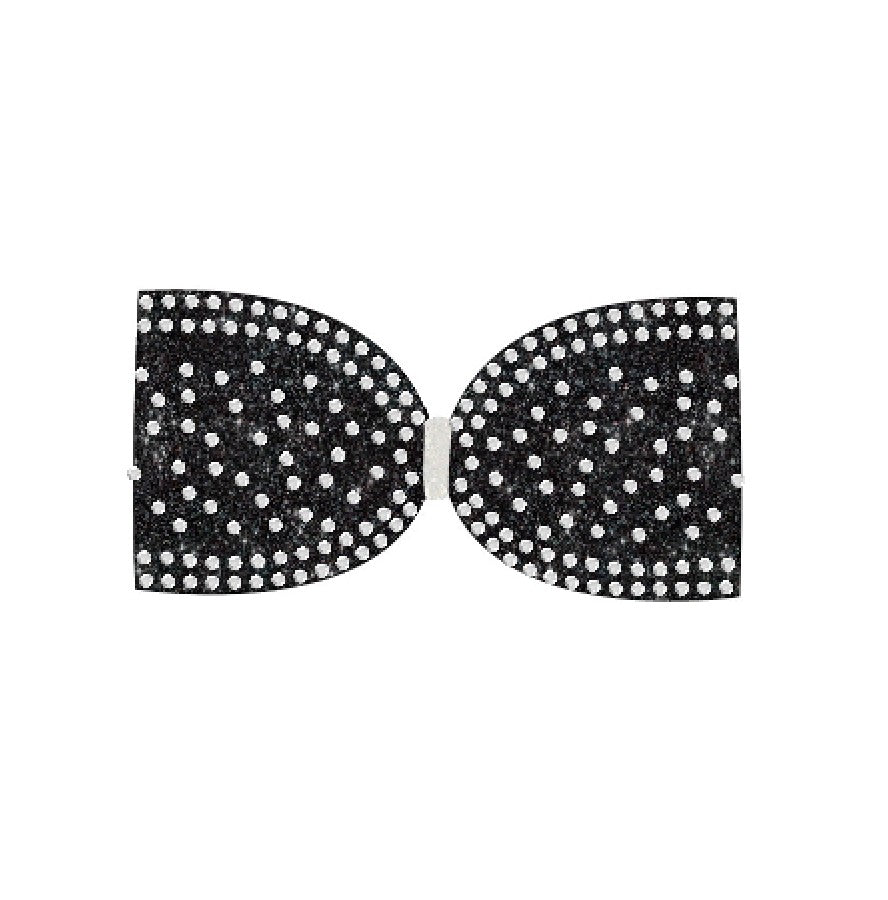 3" Rhinestone SS16 Scatter and Straight Edge Tailless Cheer Bow Set (2 ...