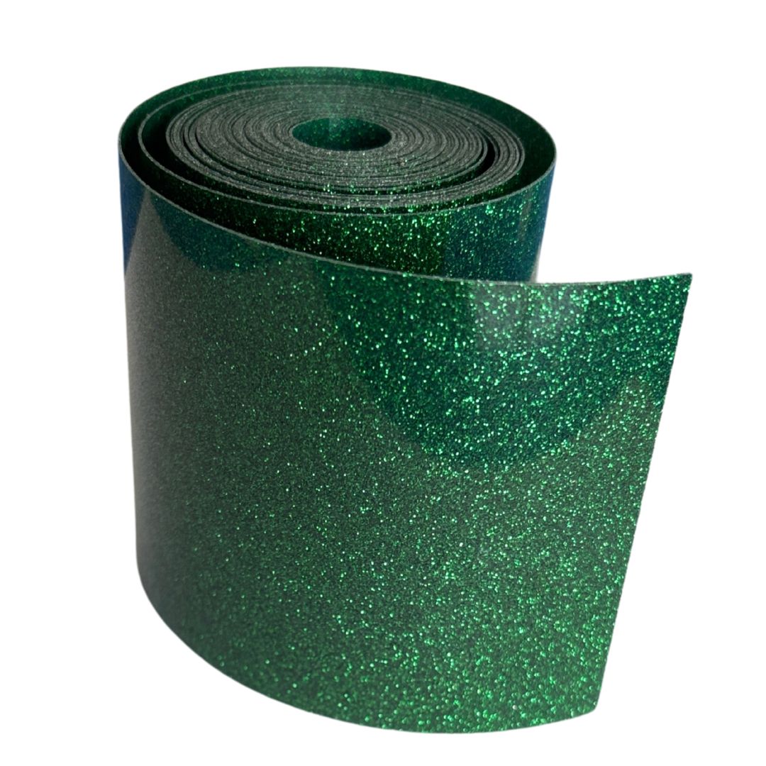 Kelly Green Glitter Vinyl For Cheer Bows – Cheer Bow Supply