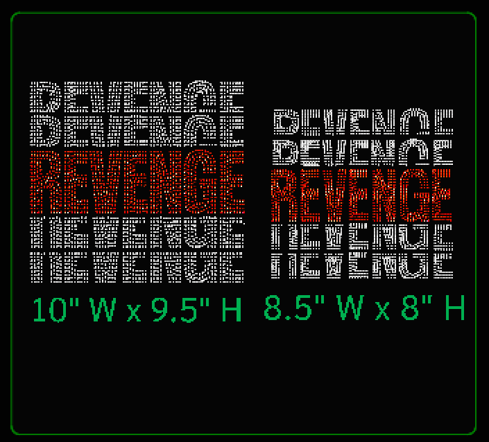 Custom Design - REVENGE Staacked Text – Cheer Bow Supply