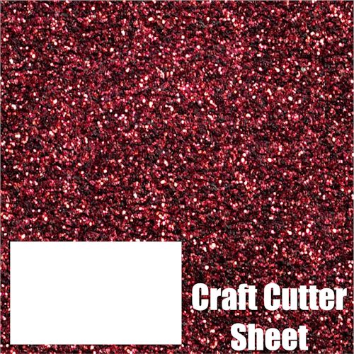 Maroon Heat Transfer Glitter Vinyl - Craft Cutter Sheet 12" X 18 ...